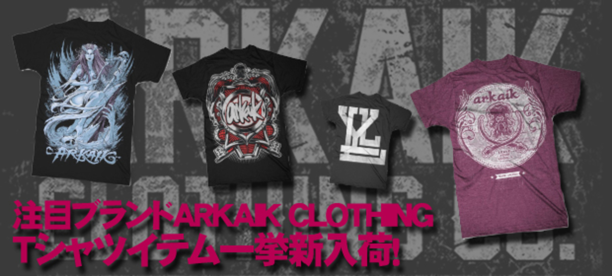 【豪華バンドサポート！】注目ブランドARKAIK CLOTHINGのTシャツ各種一挙新入荷！定番ロゴから新作グラフィックまで♪今すぐチェック ...