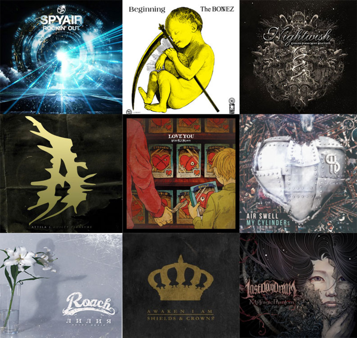 【明日の注目のリリース】SPYAIR、The BONEZ、NIGHTWISH、ATTILA、ANGRY FROG REBIRTH、AIR ...