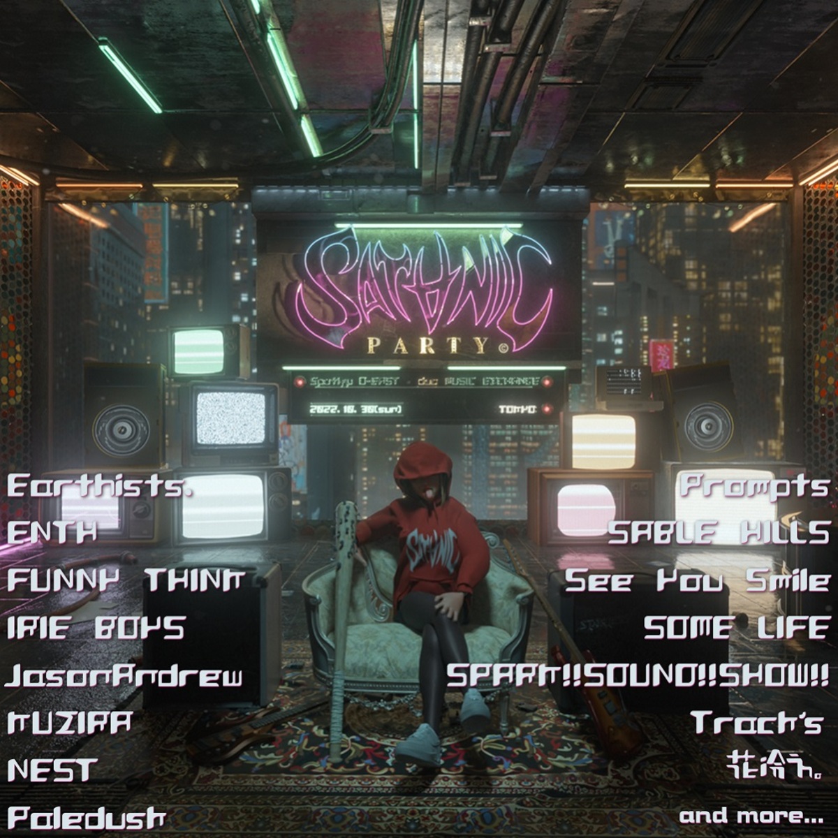 "SATANIC" 新イベント、若手バンドを中心とした"SATANIC PARTY 2022"開催決定！ | 激ロック ニュース